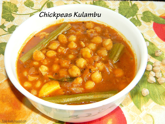 Sundal Kulambhu / Chickpeas Curry - FoodyBuddy